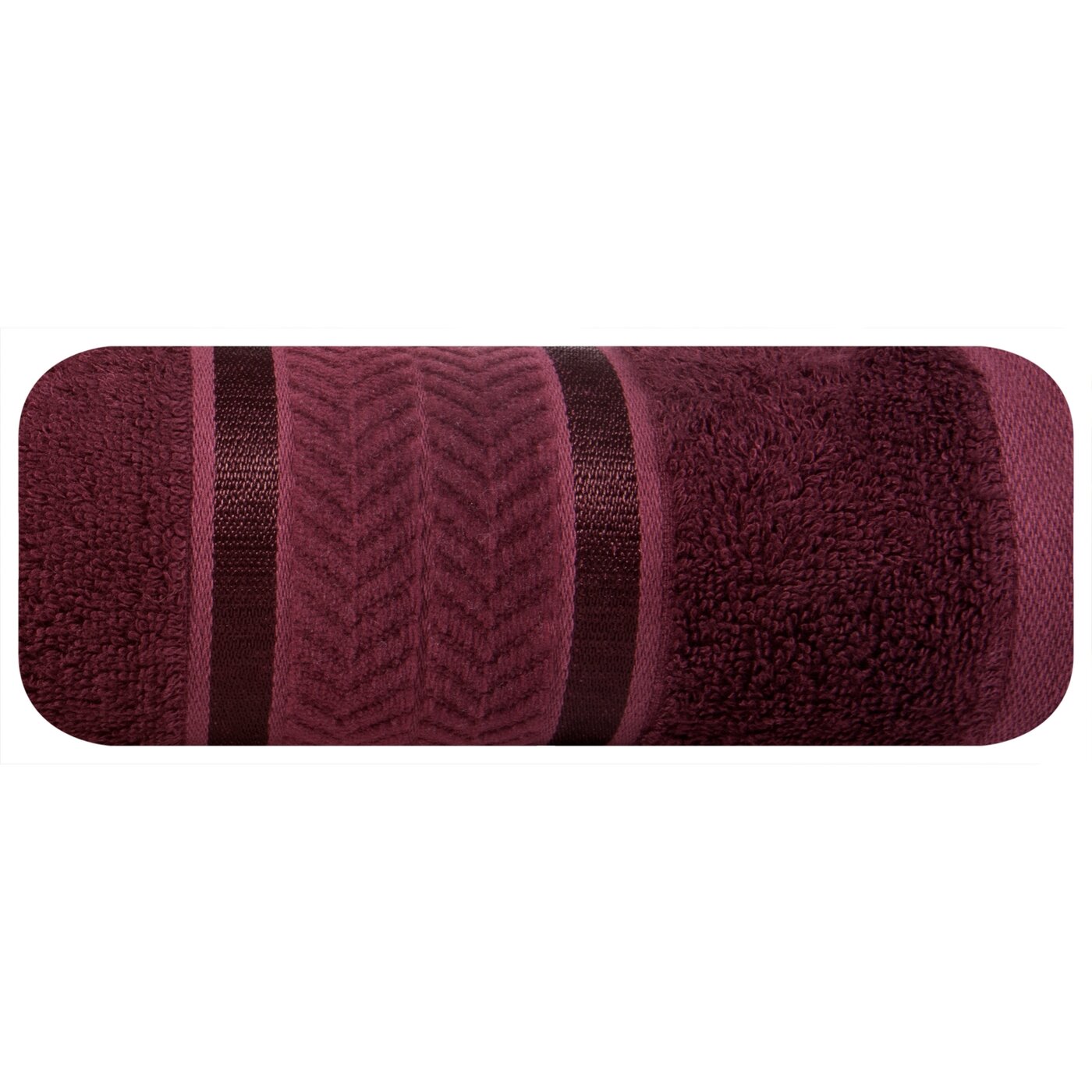 EUROFIRANY PREMIUM Ręcznik MIRO w kolorze bordowym, z włókien ...